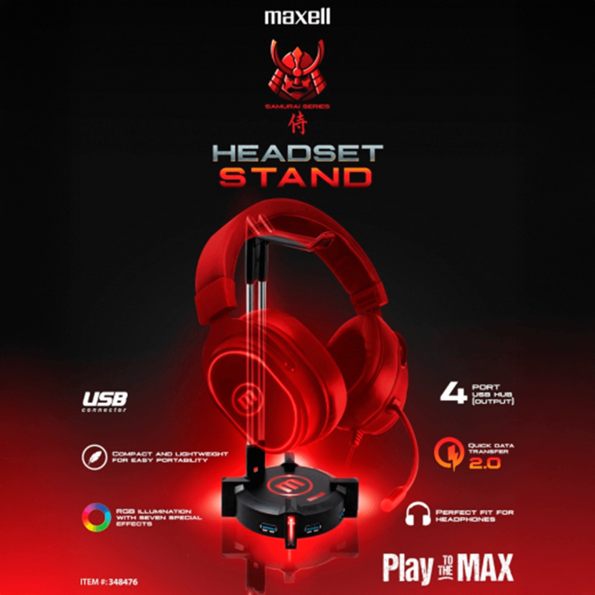 Compra - Pedestal de Audífonos Maxell 348476 Negro - Tienda Online ...